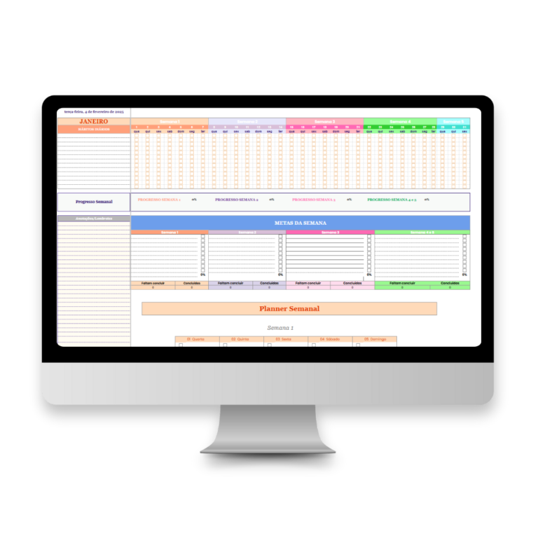 Planilha Controle de Rotina - mymoneyclub.com.br